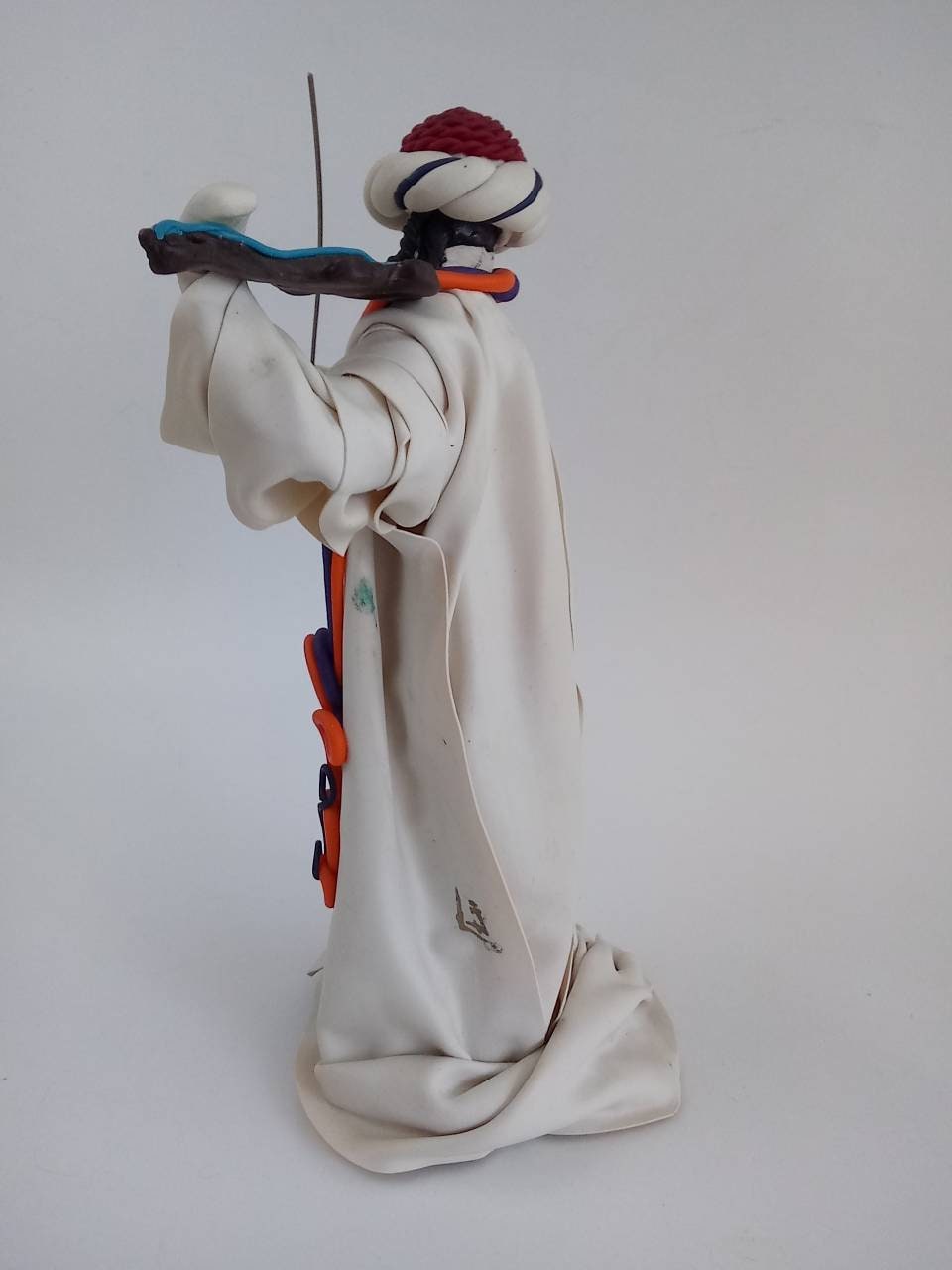 Vtg Fiddler 9 Figurine Sculpture Femo-brass Handmade Bezalel's Artist ...