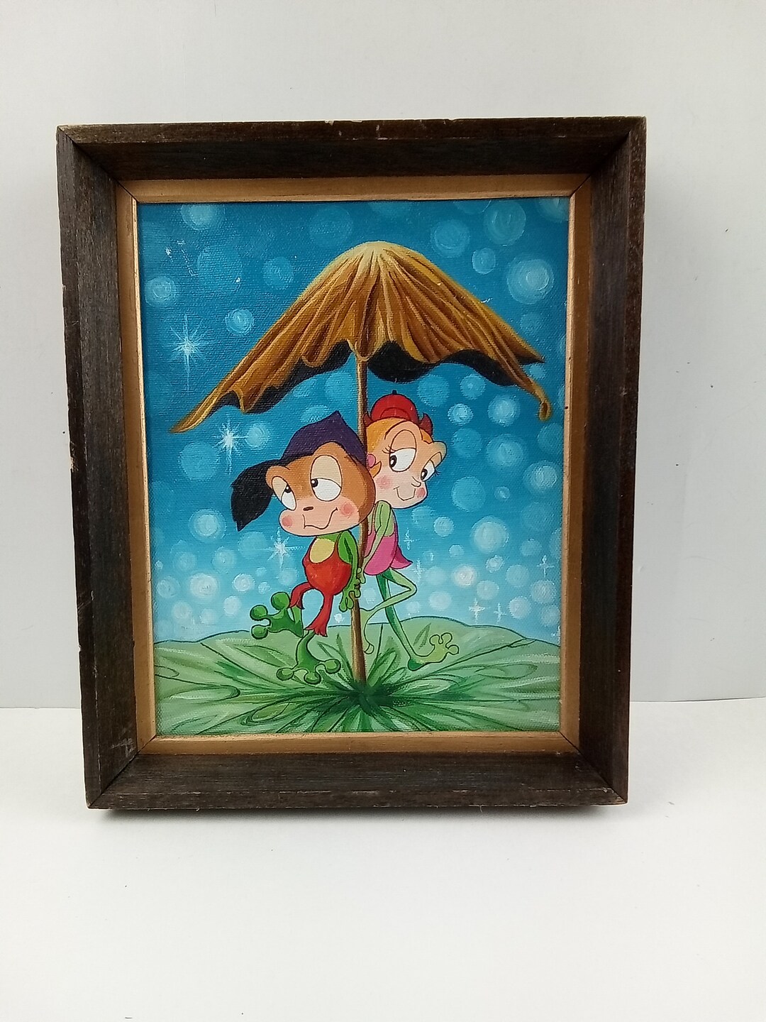 Animation Art 1973 Kerokko Demetan the Boy Frog Frame Painted Canvas ...