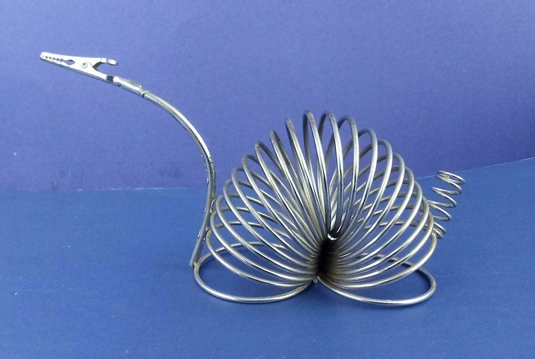 Dinosaur Animal Metal Spring Wire Coil Letter Holder Paper Pen Note ...
