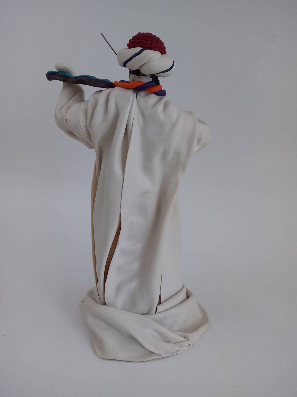 Vtg Fiddler 9 Figurine Sculpture Femo-brass Handmade Bezalel's Artist ...