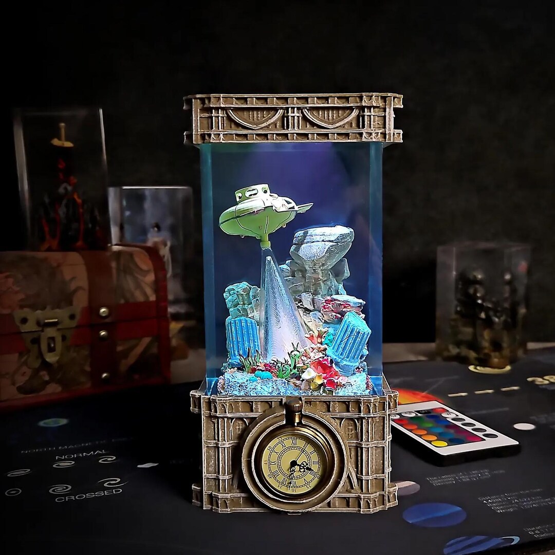 Atlantis City Undersea Ocean Custom Resin Lamp, Clock, Resin Creations ...