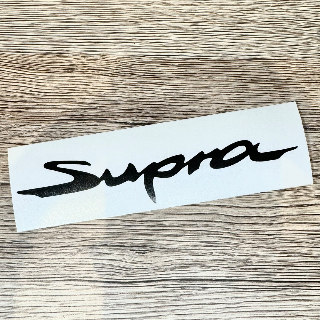 Supra Style Decal | Supra Style Car Sticker | Supra Style Outline ...