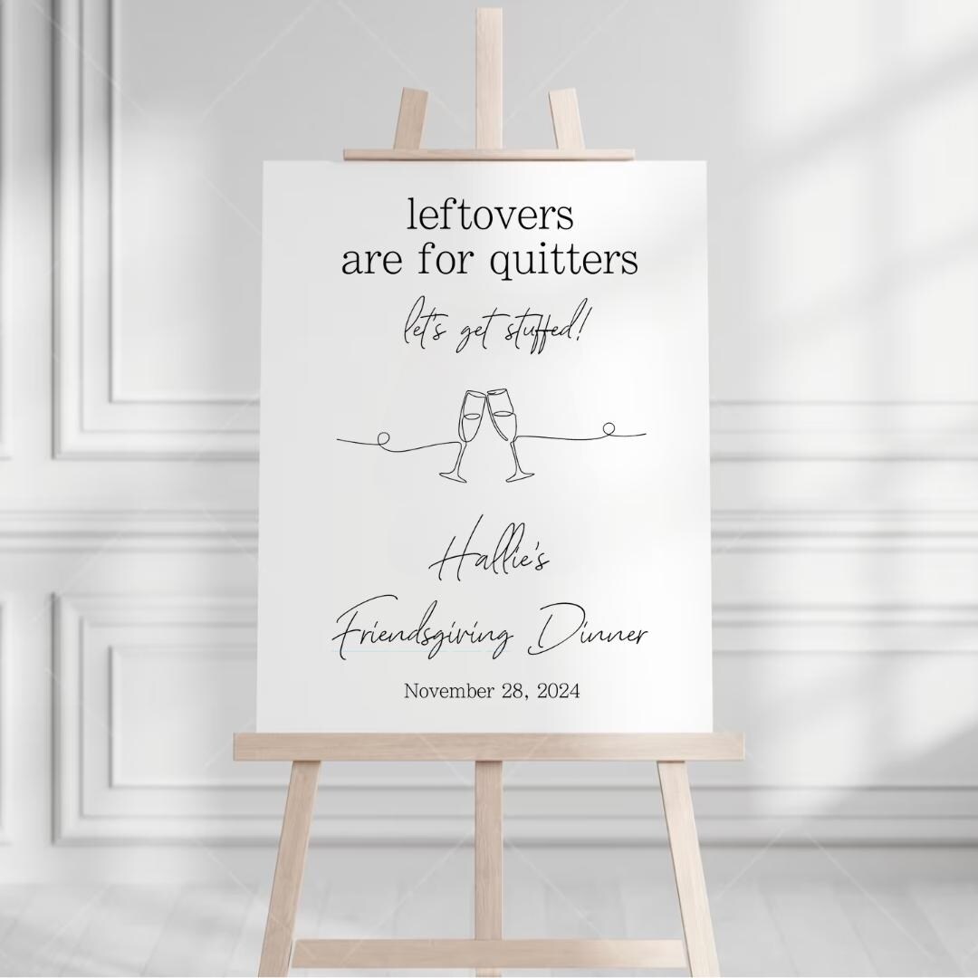 Custom Friendsgiving Sticker | Personalised Friendsgiving Sticker ...