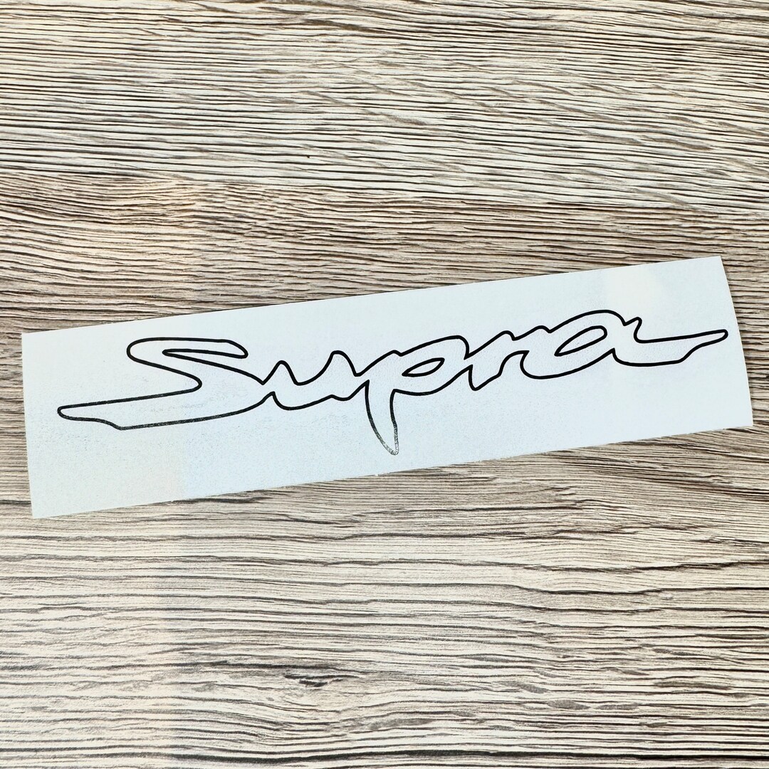 Supra Style Outline Decal | Supra Style Outline Car Sticker | Supra ...