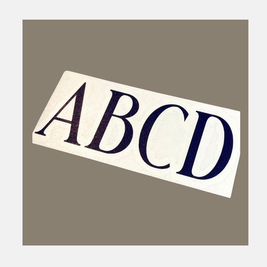 Letter Stickers, Personalised Initial Sticker, Vinyl Initial Decal ...