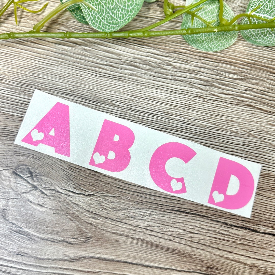 Letter Stickers | Custom Initial Sticker | Vinyl Initial Decal | Wine ...
