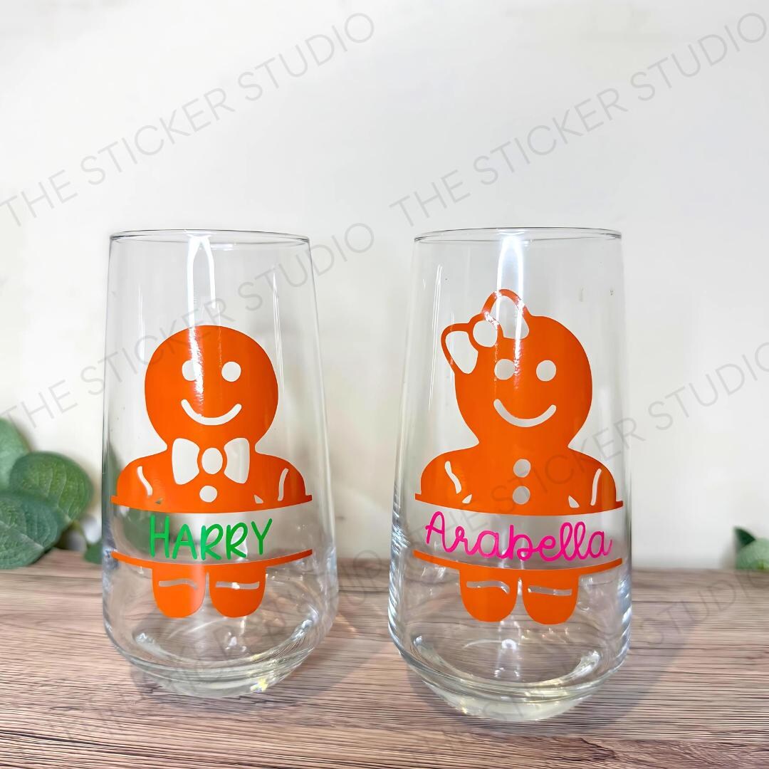 Personalised Gingerbread Sticker | Gingerbread Decal | Personalised ...