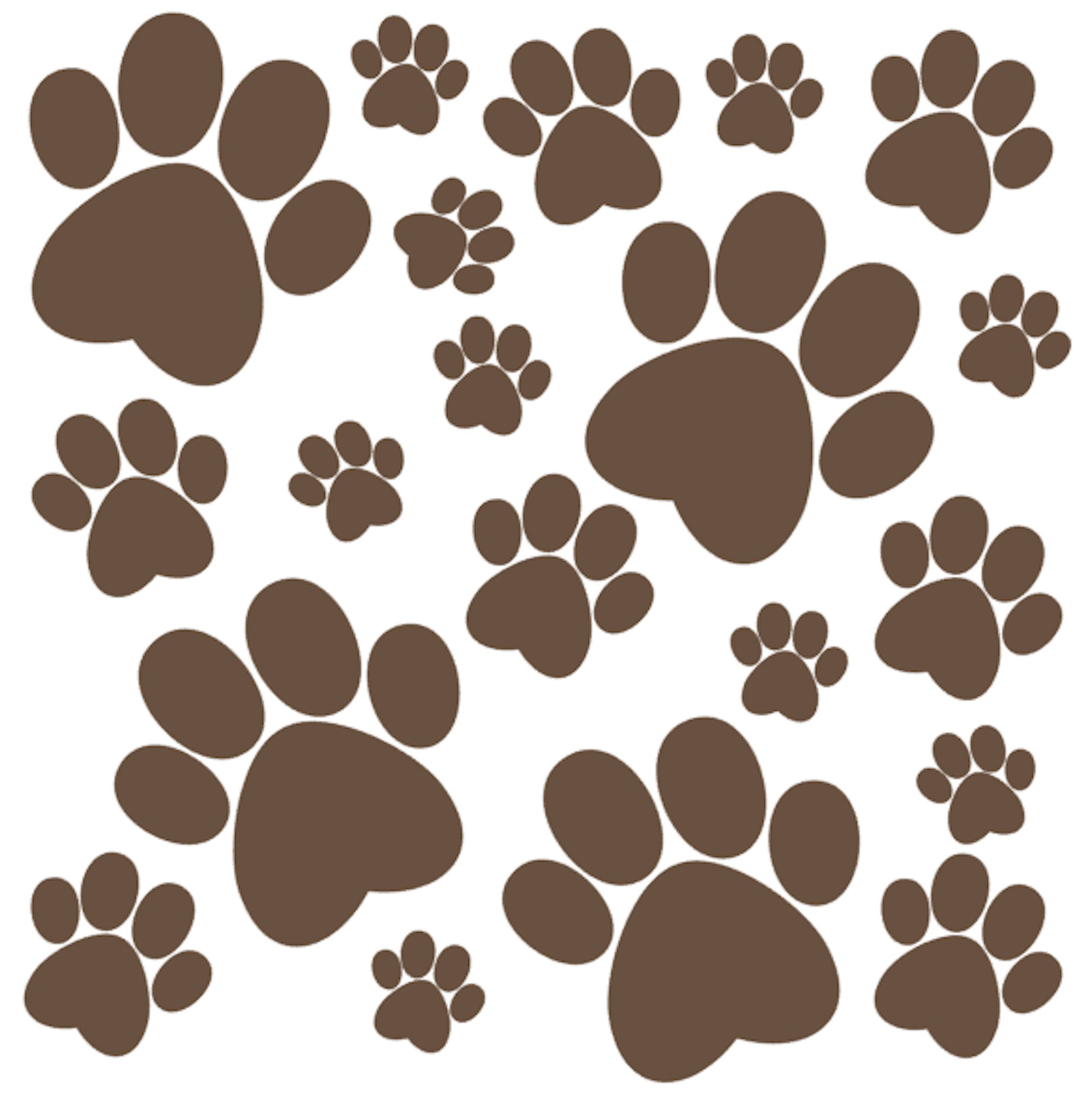 Dog Paw Print Vinyl Wall Sticker Paw Print Stickers for Wall - Etsy