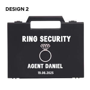 Personalised Wedding Ring Security Box Sticker/decal | Stickers for ...