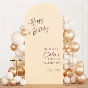 Personalised Birthday Party Mirror / Sign Decal | Personalised With ...