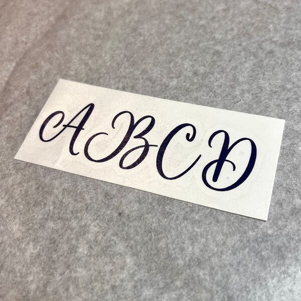 Vinyl Initial Decal - Etsy