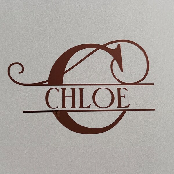 Initial Stickers - Etsy