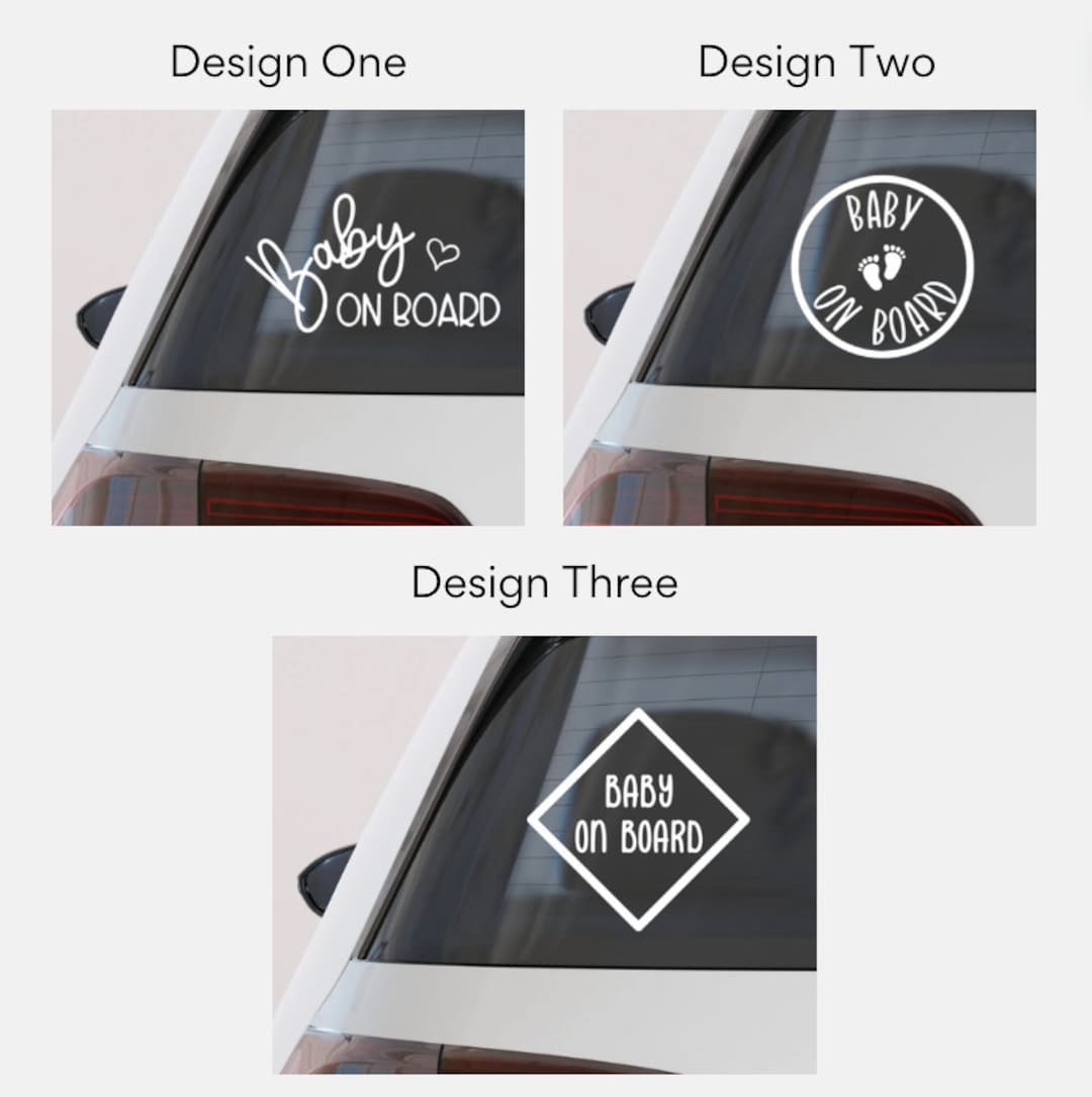 Baby on Board Car Sticker | Baby on Board Car Decal | Bumper Sticker ...