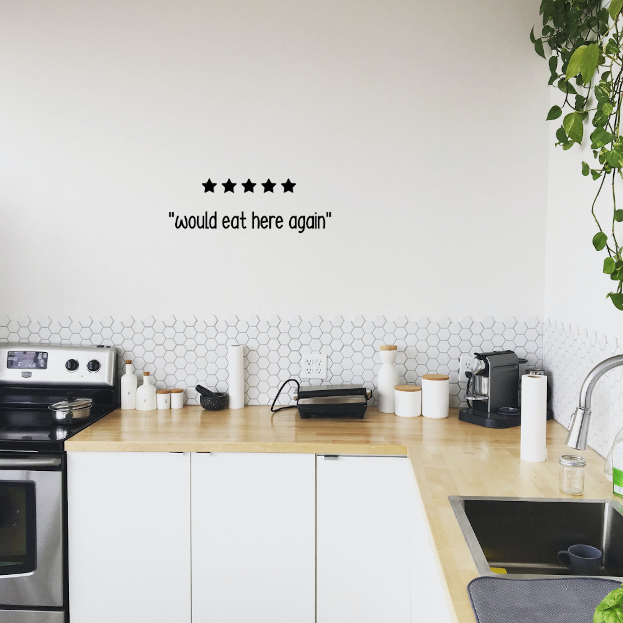 Five Stars Wall Decal 5 Stars Wall Sticker Kitchen Wall - Etsy
