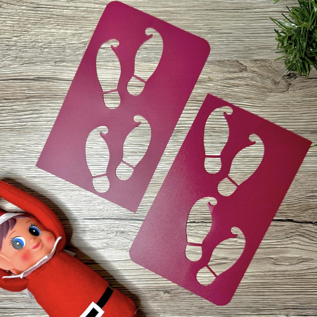 Magical Elf Footprint Stencil for Christmas Elf Fun, Elf on the Shelf ...