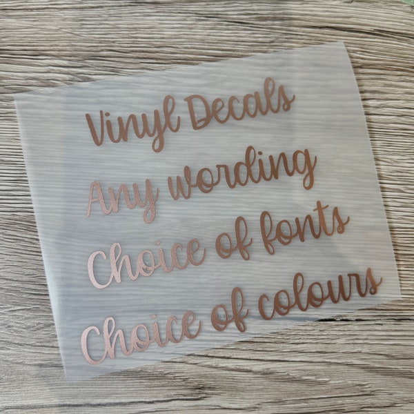 Vinyl Custom Wording - Etsy