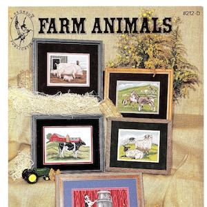 Farm Animals Counted Cross Stitch Chart Collection - 7 Designs - Etsy