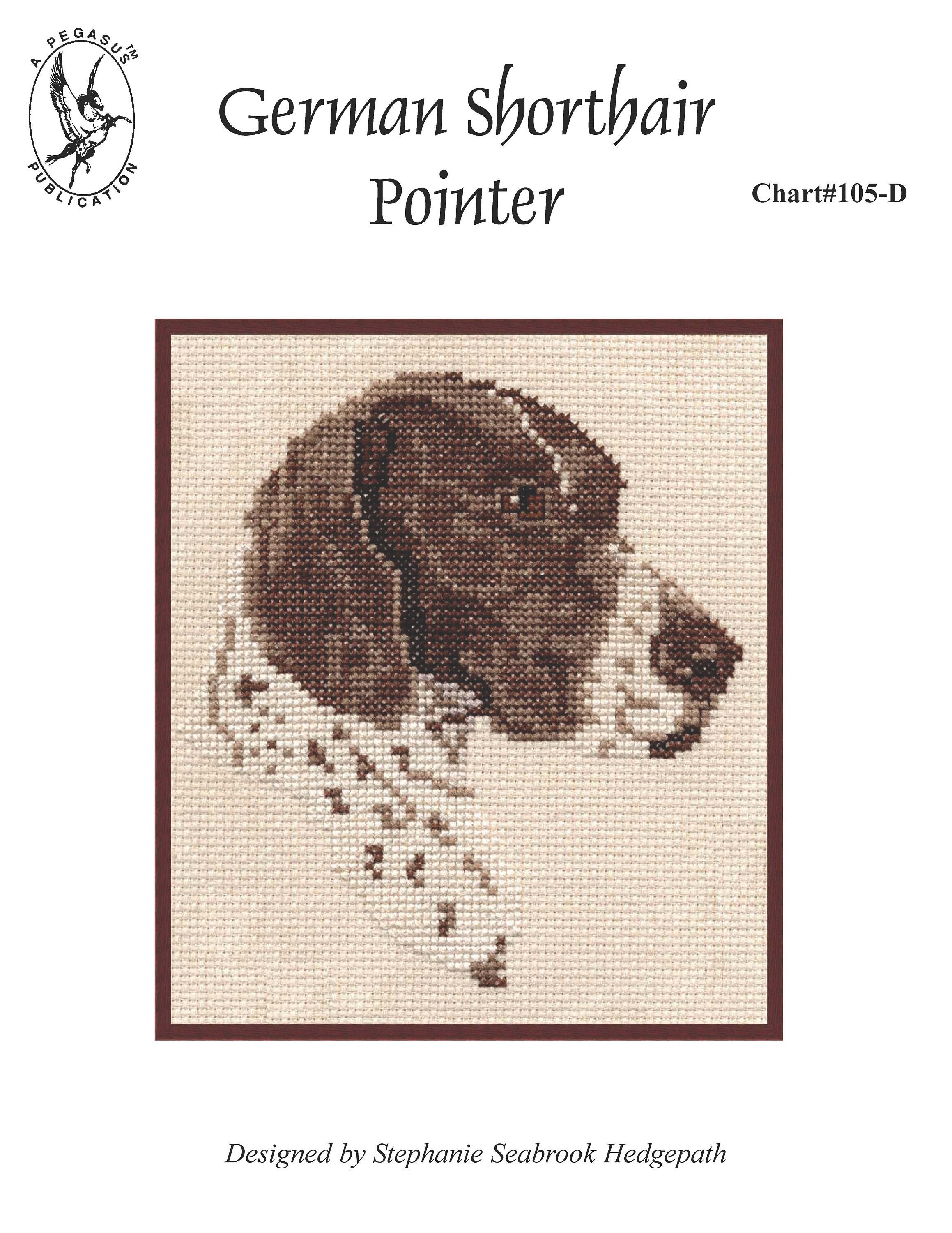 Cross Stitch German Shothaired Pointer Chart Download - Etsy