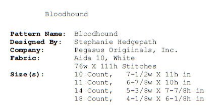 PDF Bloodhound Cross Stitch Chart - Etsy