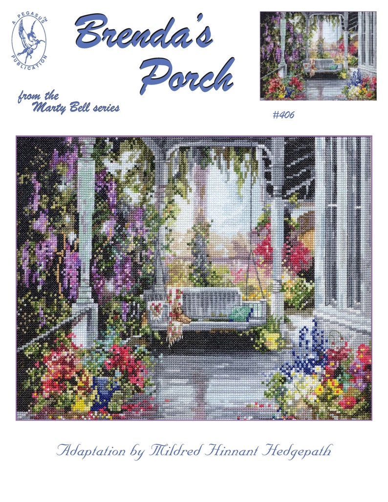 PDF - Brenda's Porch Cross Stitch Download by Marty Bell - Etsy