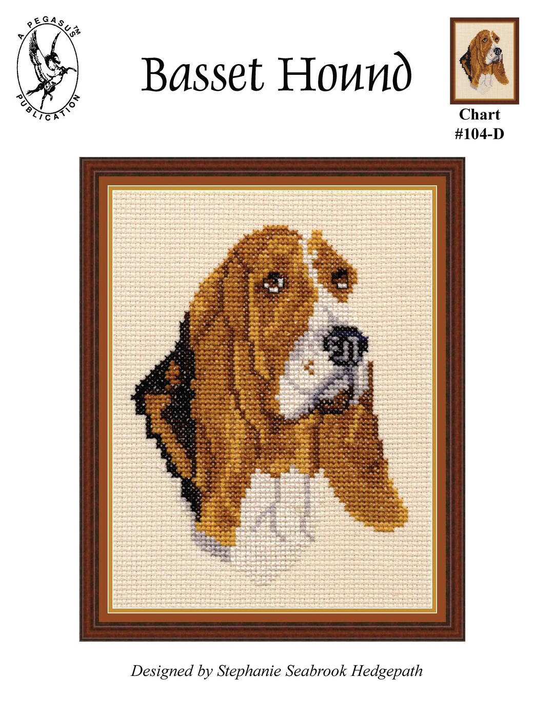 Basset Hound Cross Stitch Chart Download - Etsy