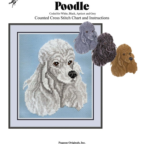 Poodle Cross Stitch - Etsy