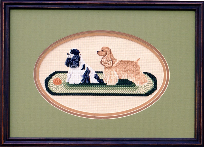 Download Cross Stitch Cocker Spaniels Chart - Etsy
