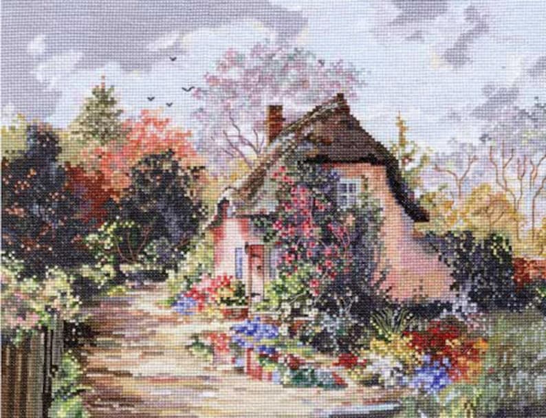 Rose Bower Cross Stitch Chart With Roses by Marty Bell Download - Etsy