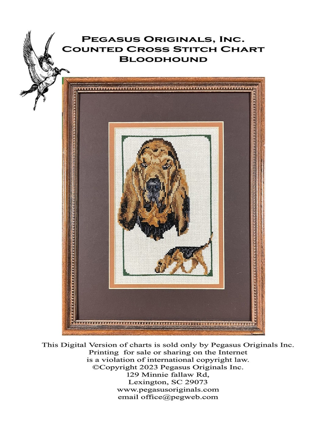 PDF Bloodhound Cross Stitch Chart - Etsy