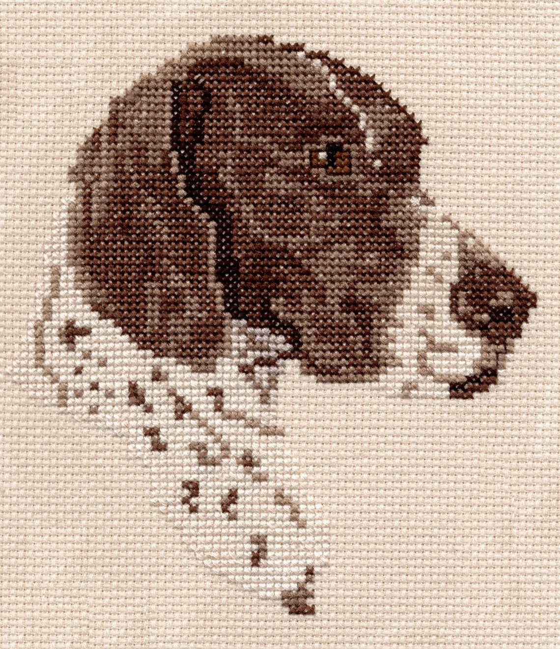 Cross Stitch German Shothaired Pointer Chart Download - Etsy