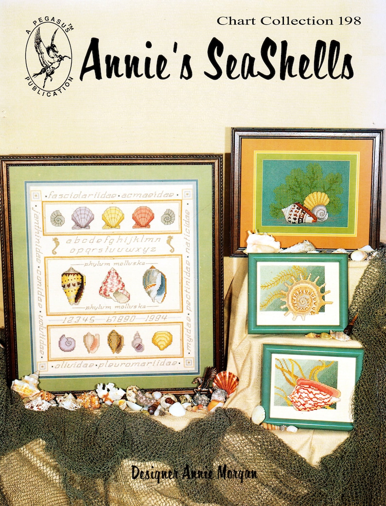Annie's Sea Shells Cross Stitch Chart Collection - PDF Downloas - Etsy
