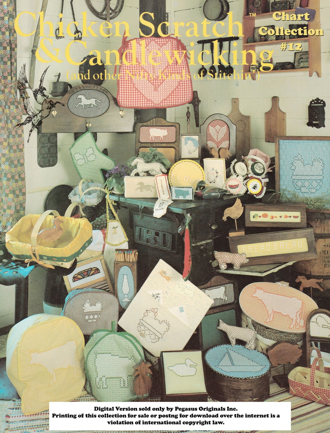 PDF Download - Chicken Scratch Chart Collection by Pegasus Originals - Etsy