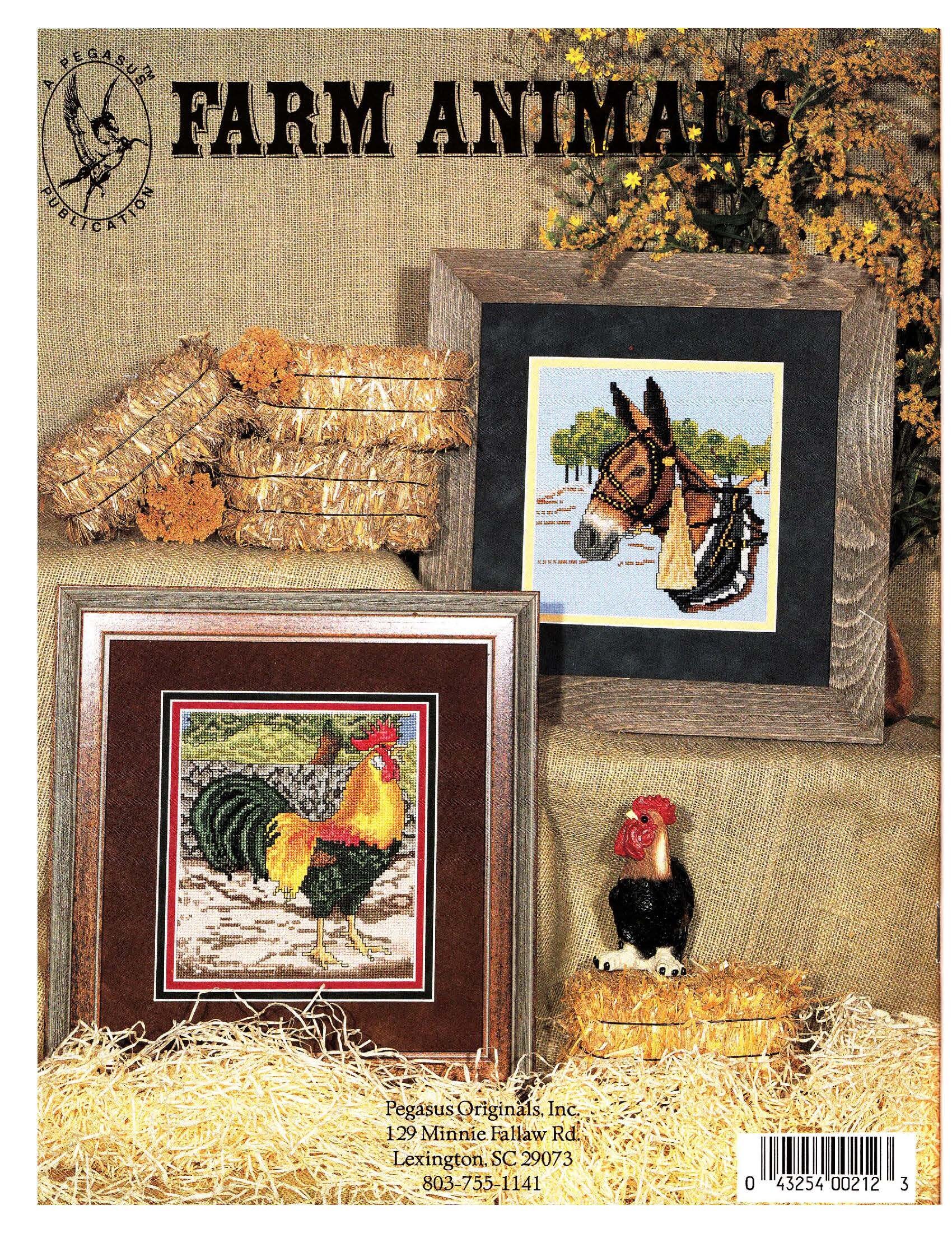 Farm Animals Counted Cross Stitch Chart Collection - 7 Designs - Etsy