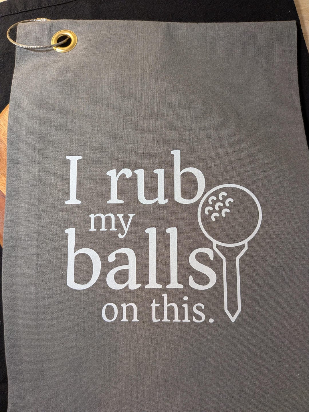 I Rub My Balls on This! | Golf Towel Funny Innuendo | Hilarious Golf ...