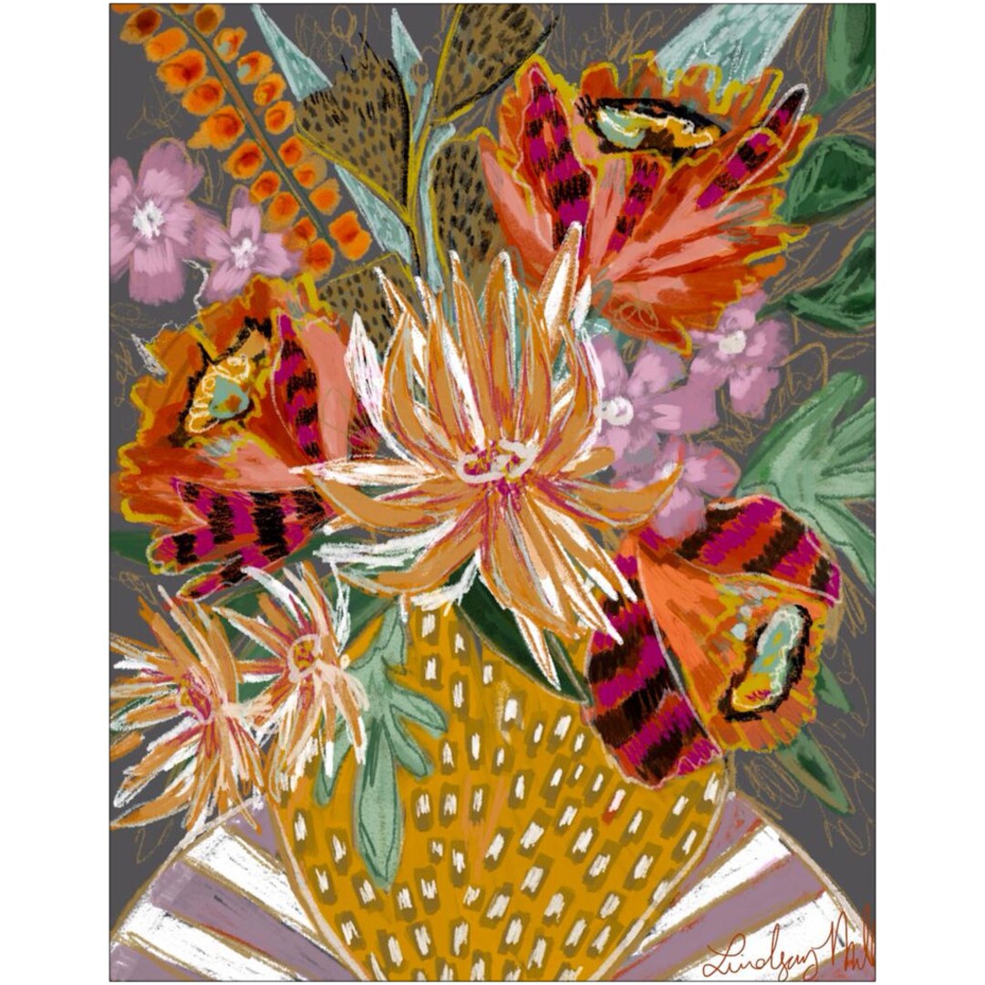 Kayla | Floral Wall Art - Etsy