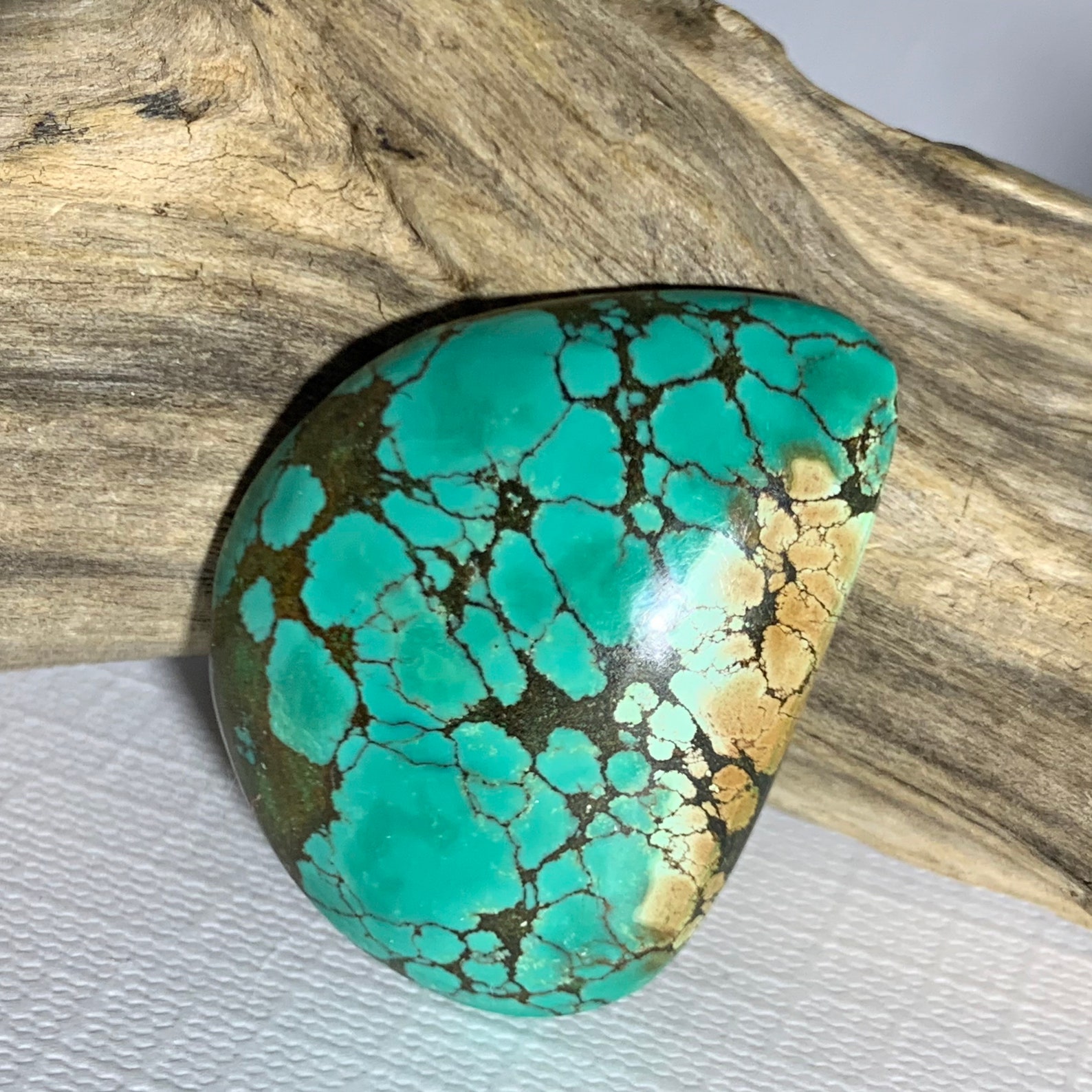 Spider Web Turquoise Cabochon Hubei - Etsy