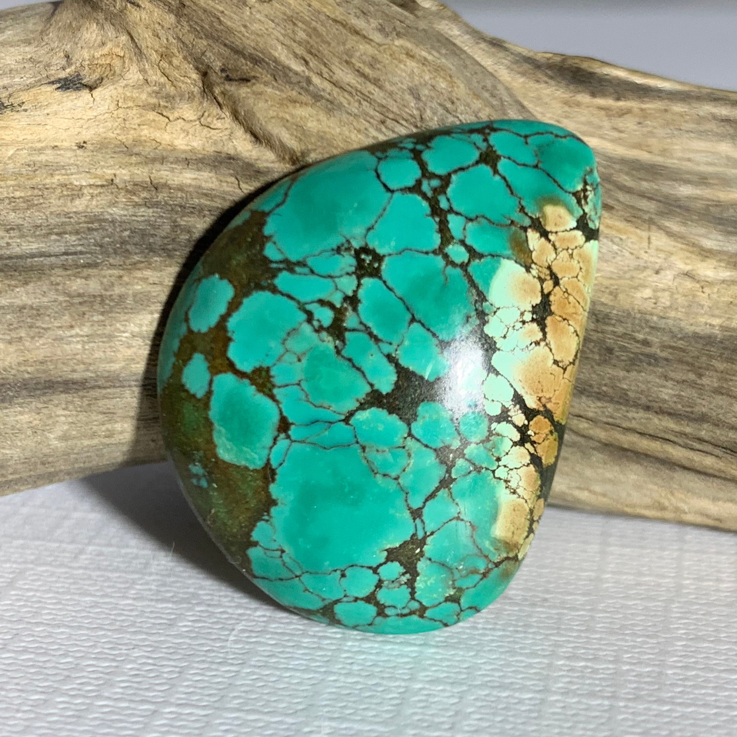 Spider Web Turquoise Cabochon Hubei | Etsy