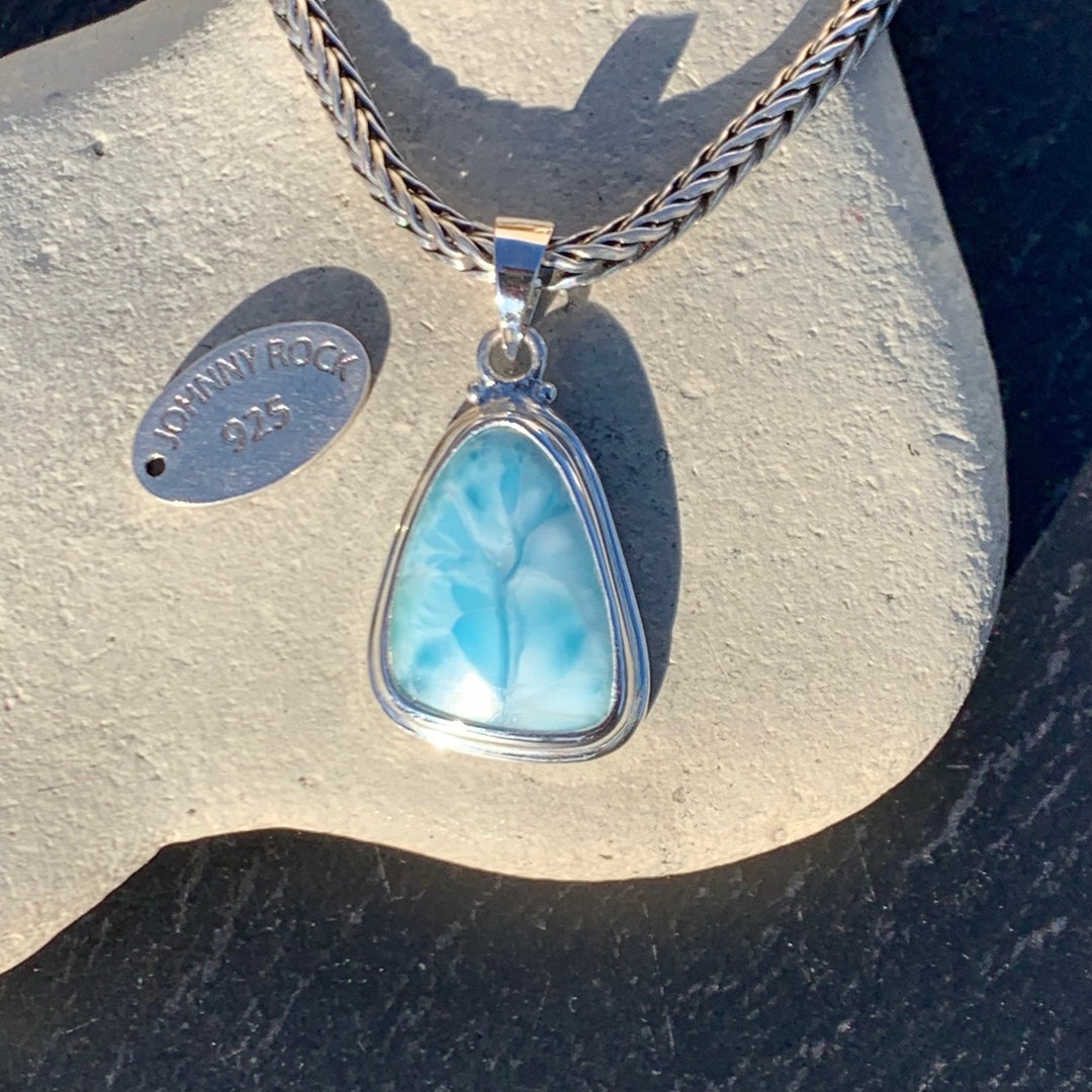 Fine Larimar Pendant, Larimar Freeform Pendant, Larimar 'tree' Pendant ...