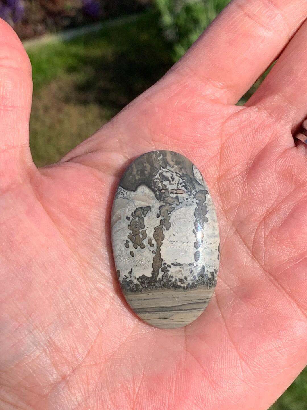 Cotham Marble Cabochon, Cotham Marble Landscape Cabochon, Stromatolite ...
