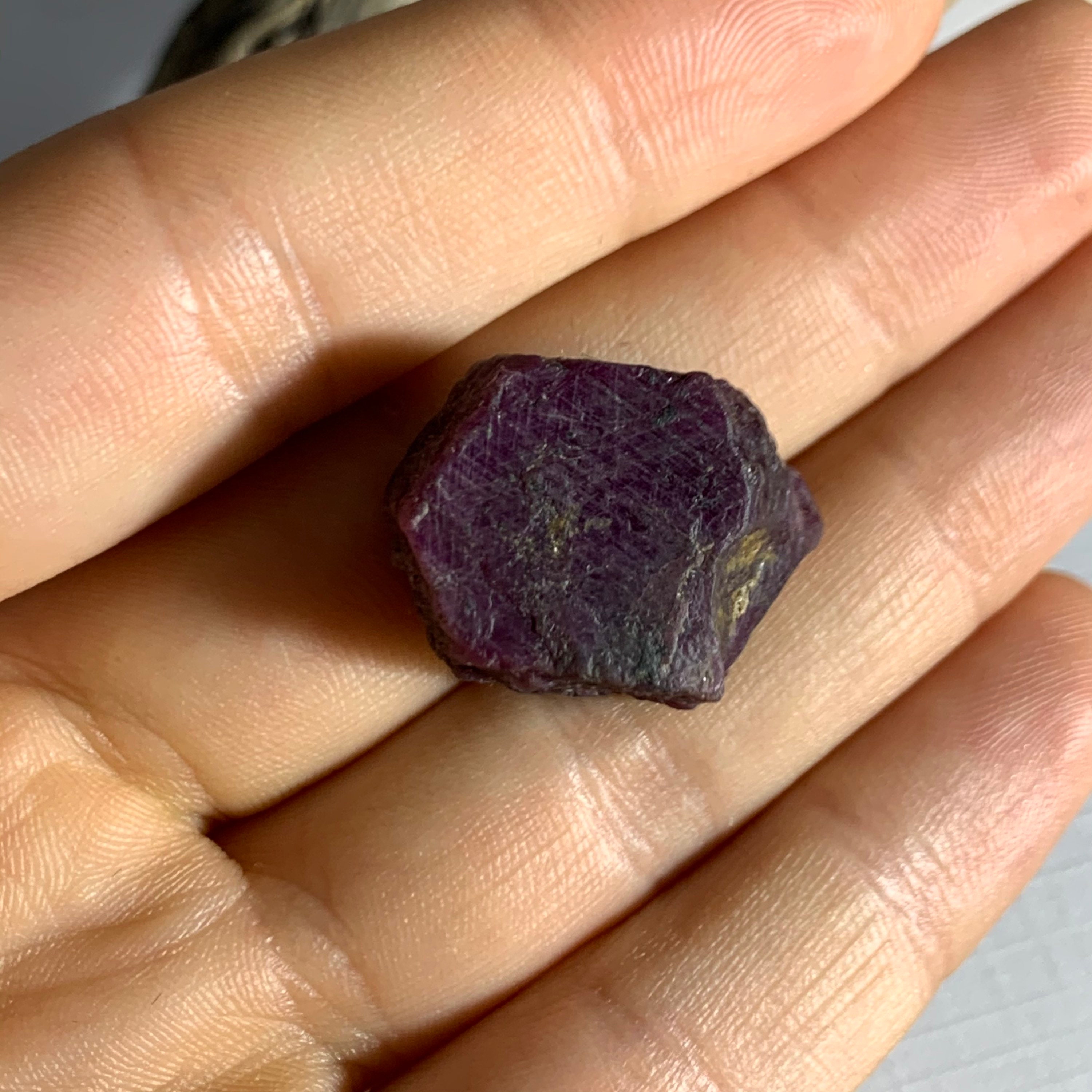 Ruby Crystal Hexagonal Shape & Growth Pattern | Etsy