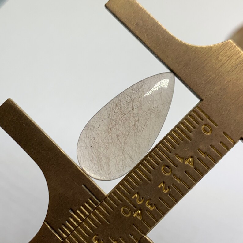 Home & Living Home Décor Set Of 3 Brazil Rutilated Quartz Cabochons ...