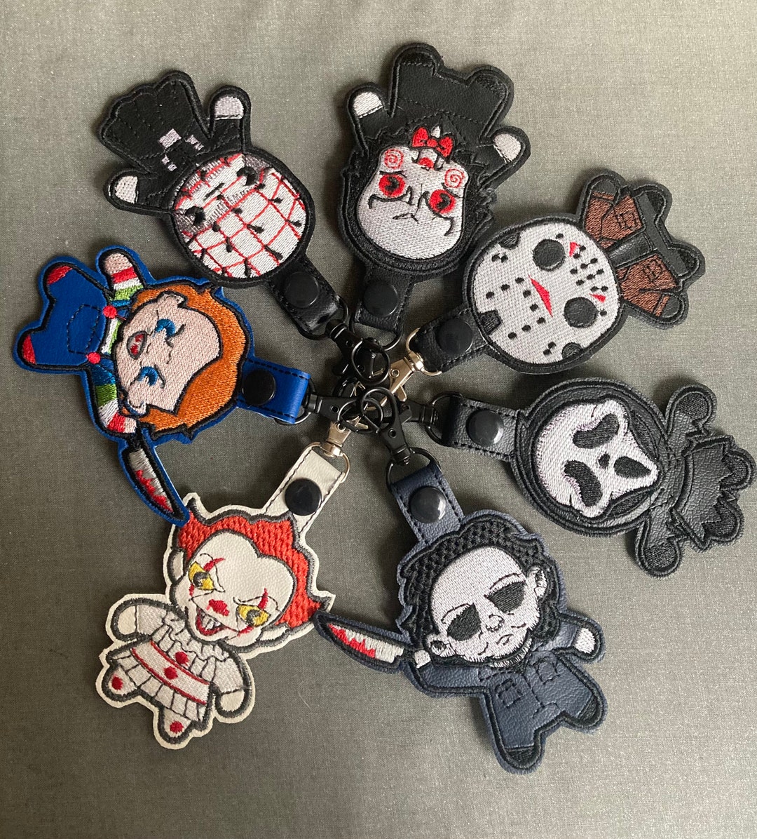 Custom Horror Key Fobs, Spooky Key Fobs , Halloween Key Fobs, Gothic ...