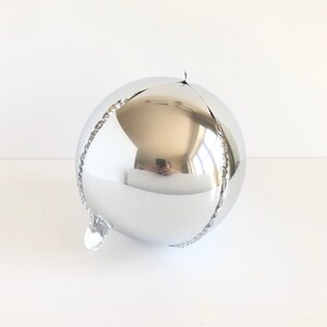 10" Silver Orb Metallic Balloon - Etsy