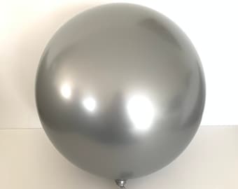 Metallic Silver Balloons | Etsy