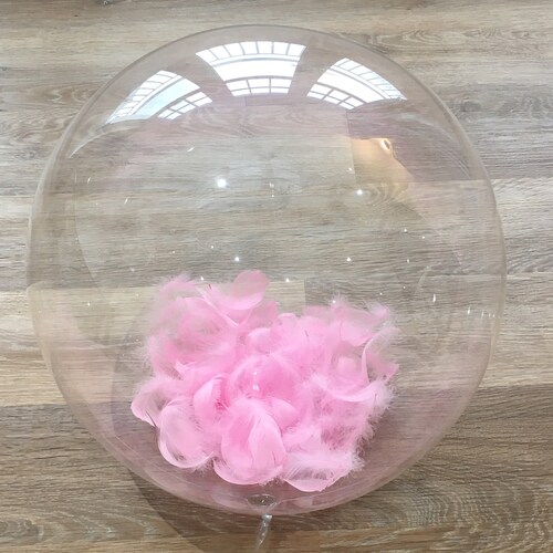 24 Giant White Feather Bubble Orb Balloon - Etsy