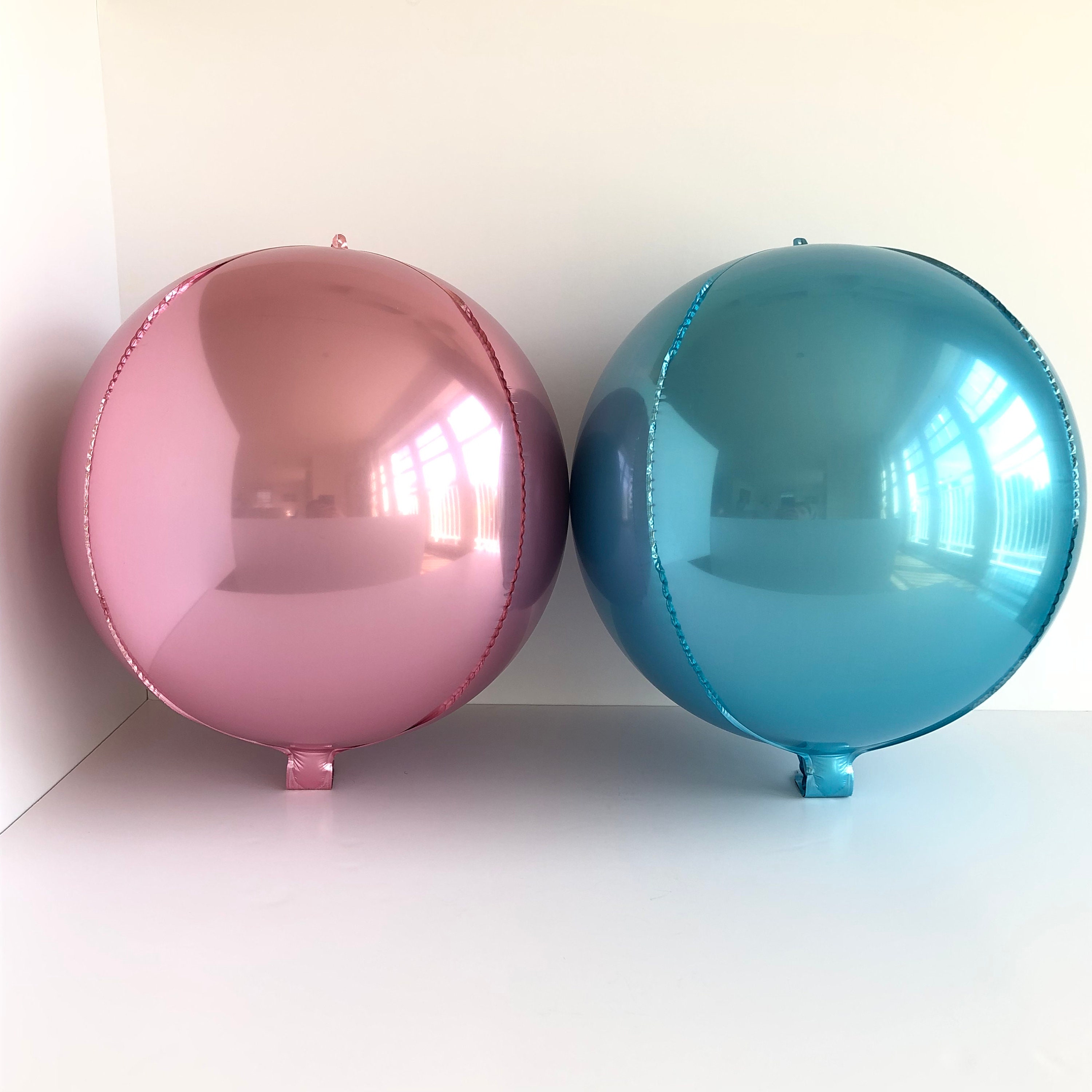 18 Light Blue Orb Metallic Balloon - Etsy