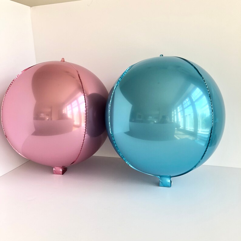 18 Light Blue Orb Metallic Balloon - Etsy
