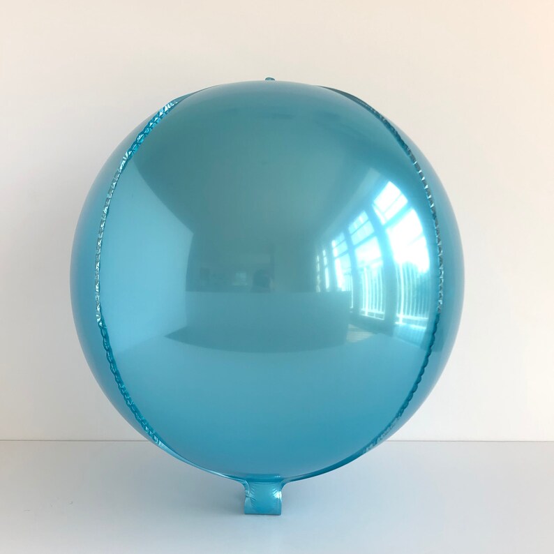22 Light Blue Orb Metallic Balloon - Etsy