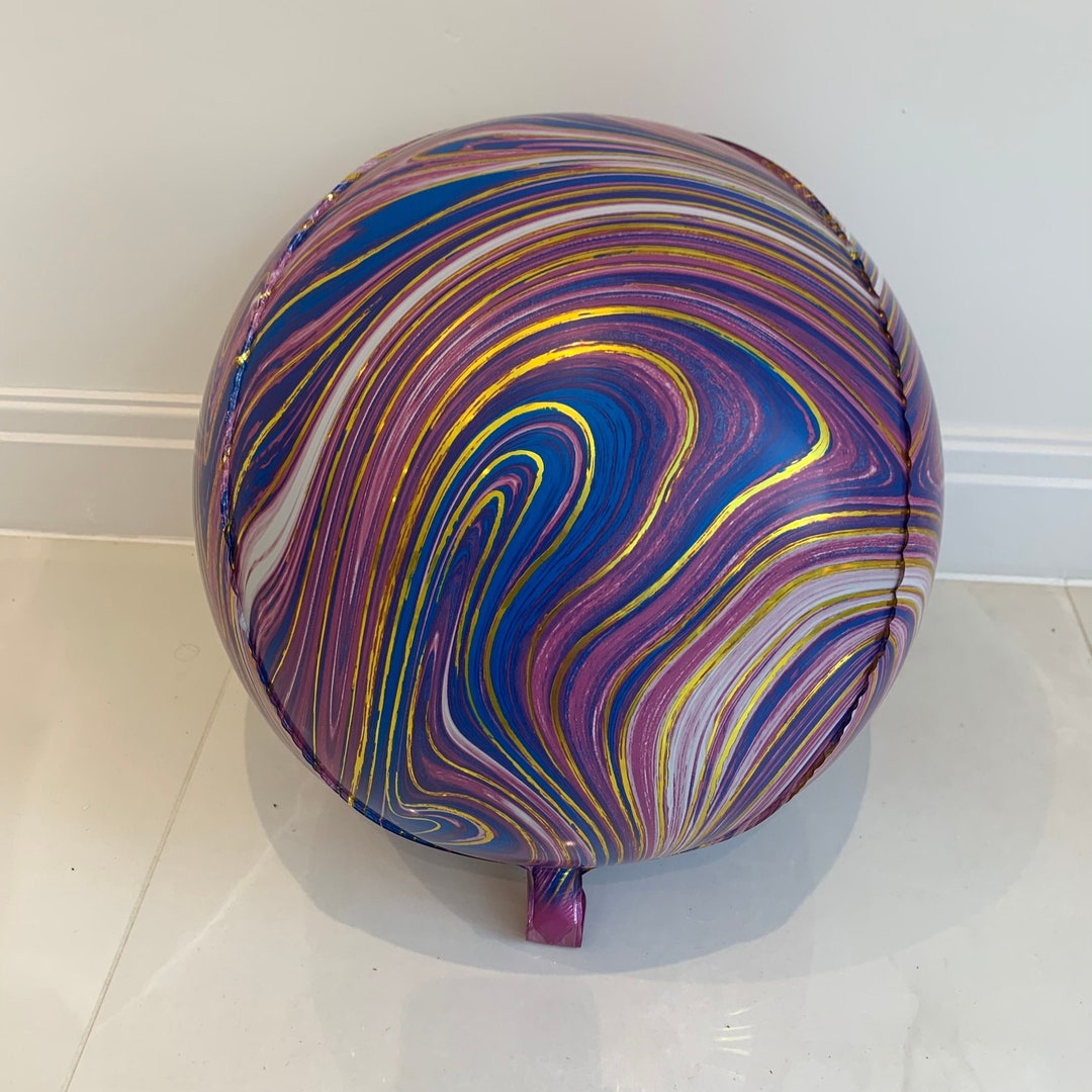 22 Purple and Blue Marble Orb Balloon - Etsy