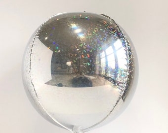 22 Giant Holographic Silver Orb Metallic Balloon | Etsy